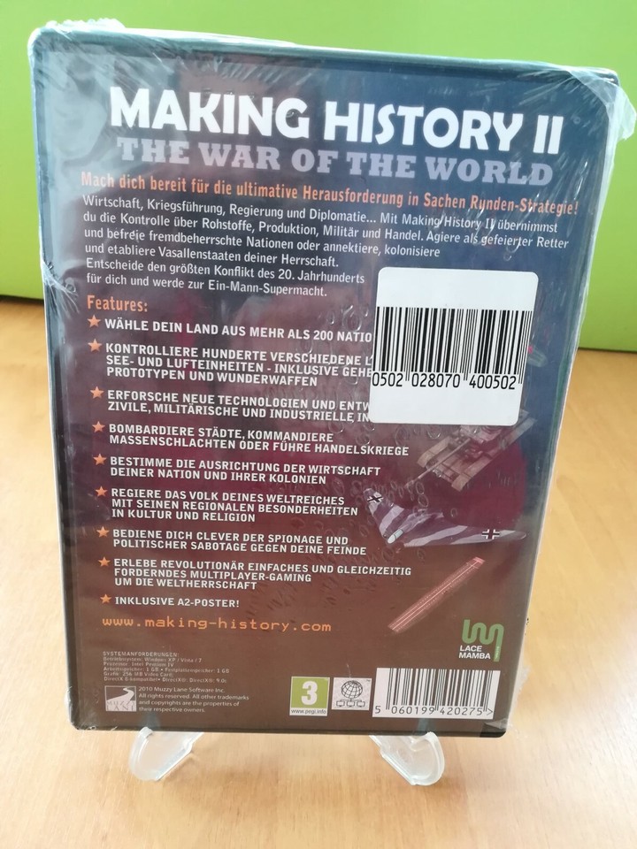 MAKING HISTORY 2 THE WAR of the WORLD PC /DVD - ROM / !!! NEU !!!! NEU ...