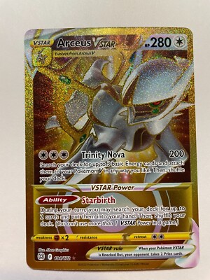 Arceus VSTAR Gold Secret Rare 184/172 Pokémon TCG Card Brilliant Stars NM/M | eBay