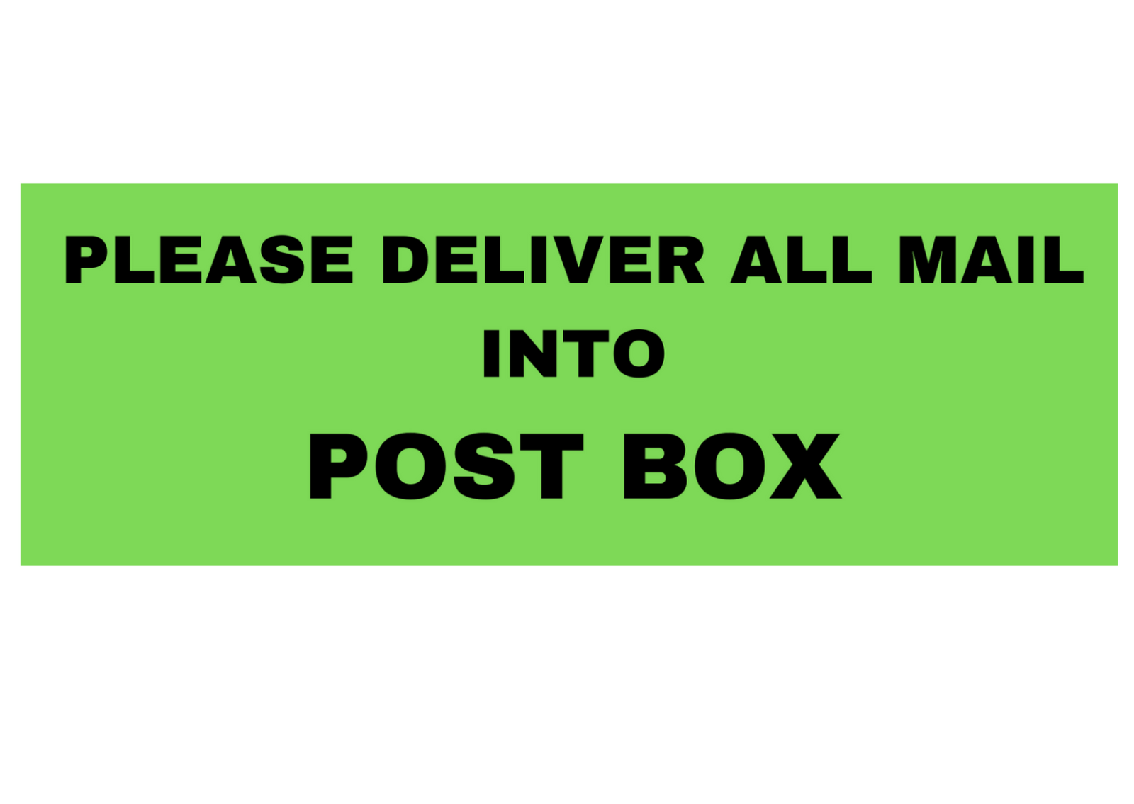 delivery instructions signs parcel letters instructions stickers UK ...