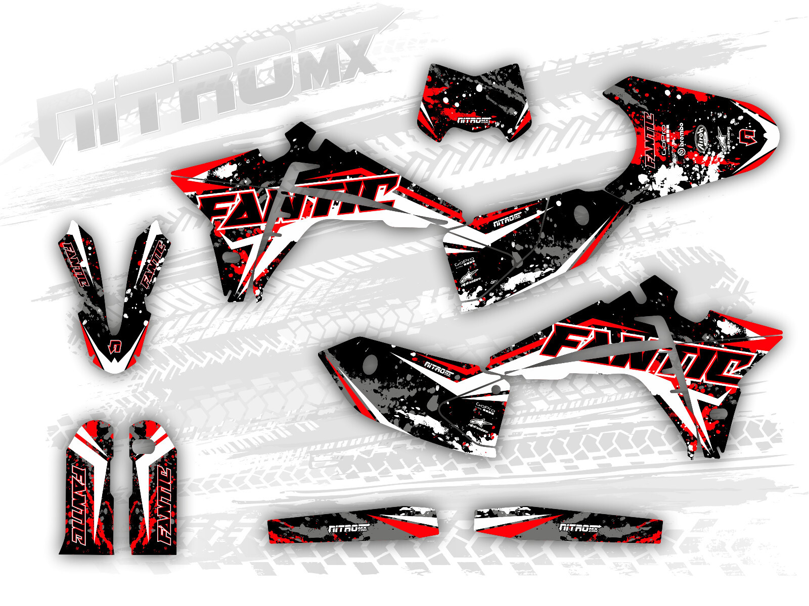 Graphics Kit fits Fantic XM 50 XMF 125 2023 2024 Decals Stickers | eBay