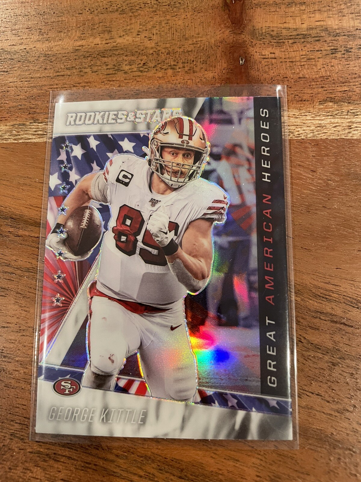George Kittle 2020 Rookies & Stars Great American Heroes Prizm Holo ...