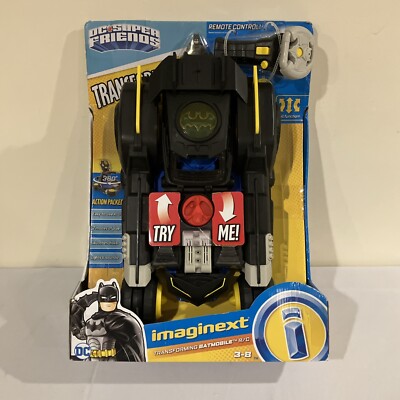 Fisher-Price Imaginext DC Super Friends Transforming RC Batmobile New ...