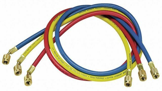 Yellow Jacket 21985 60" 1/4" Plus II Charging Hose - Pack of 3 for sale ...