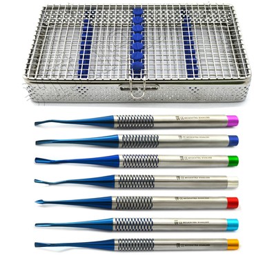 Medentra 7PCS Root PDL Elevators Luxating Extractions Periotome Lab ...