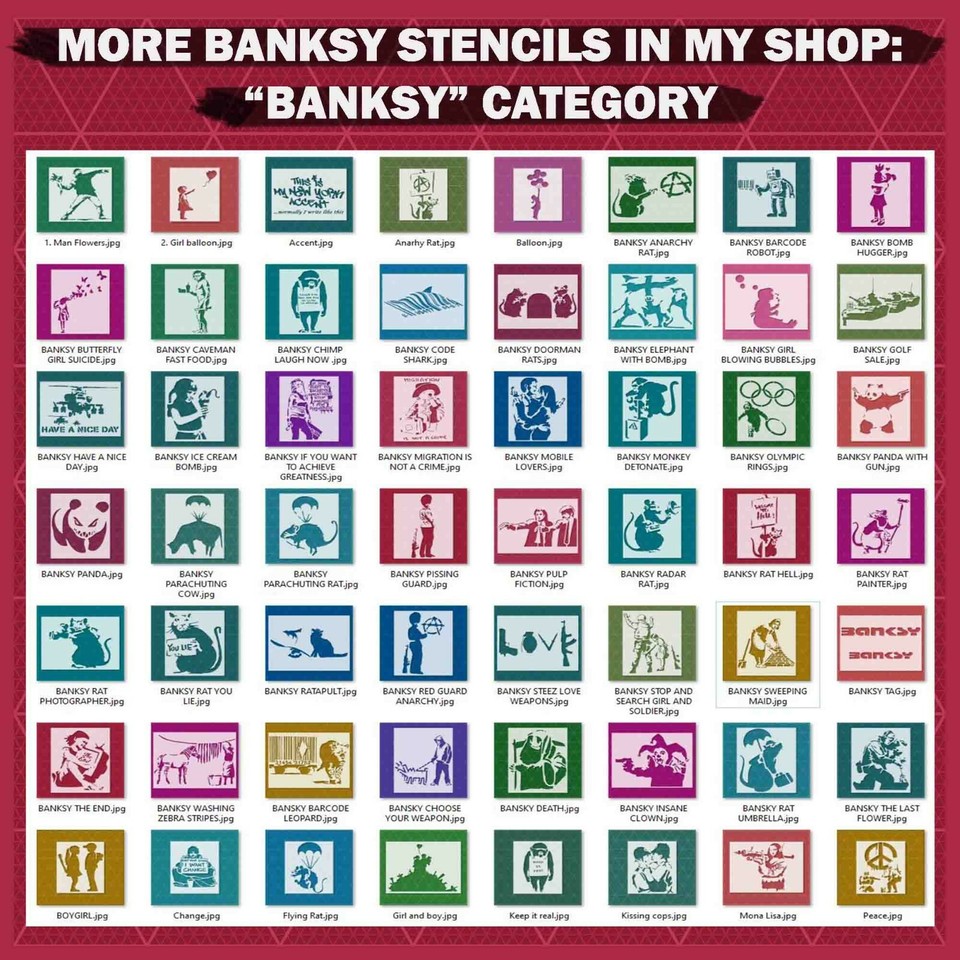 Banksy Barcode Leopard Stencil – Street Art, Graffiti, Urban, Pop ...