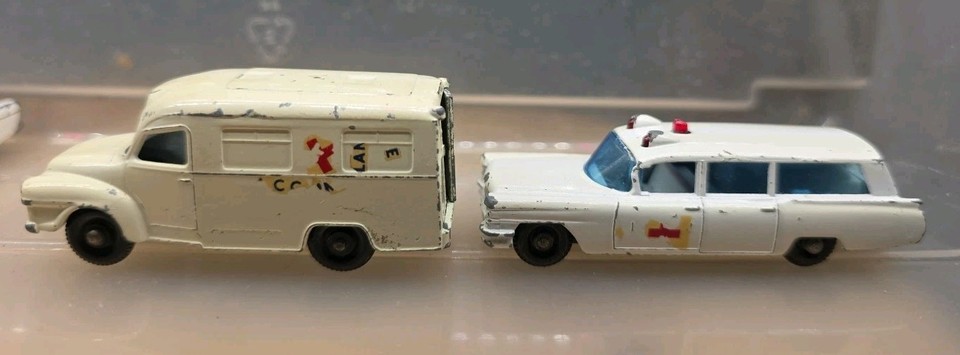 Lot of 4 Vintage Matchbox Lesney Lomas and S&S Cadillac Ambulances ...