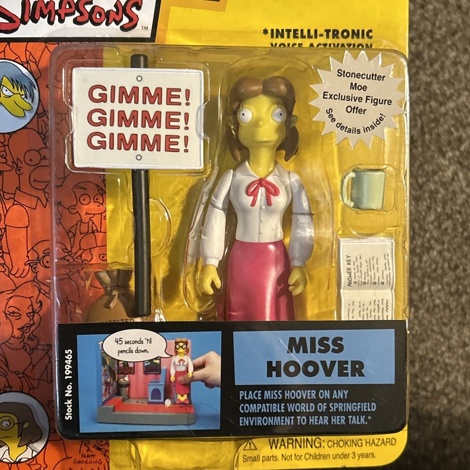 2003 The Simpsons Miss Hoover World Of Springfield Interactive Figure ...