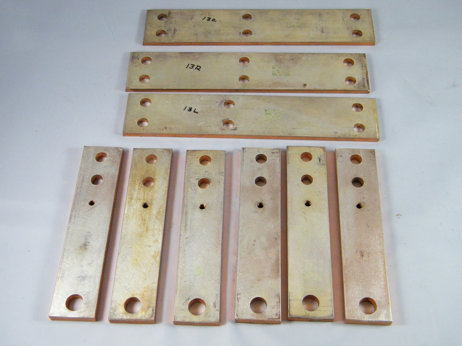 LOT OF 9 NEW 10" & 7-3/4" INDUSTRIAL / COMMERCIAL COPPER BUSS BARS | eBay
