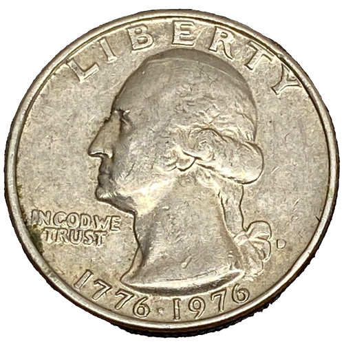 1776-1976 D 25C US Bicentennial Quarter Filled Mint Mark Rare Multi ...