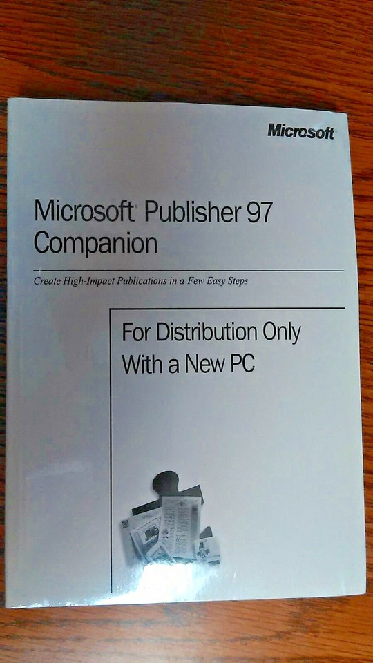 MICROSOFT PUBLISHER 97 AND PUBLISHER 97 COMPANION BOOK WHOLESALE PKG ...
