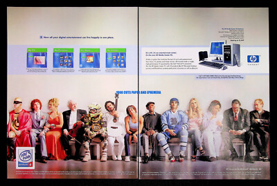 HP Media Center PC Computer 2002 Intel Window XP 2002 Print Magazine Ad ...