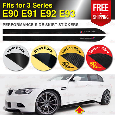 Fits BMW E90 E91 E92 E93 3 Series Sport Side Skirt Stickers Vinyl ...