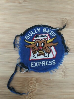 Original Vintage USAF 6th MAS Military Airlift Squadron Bully Beef ...