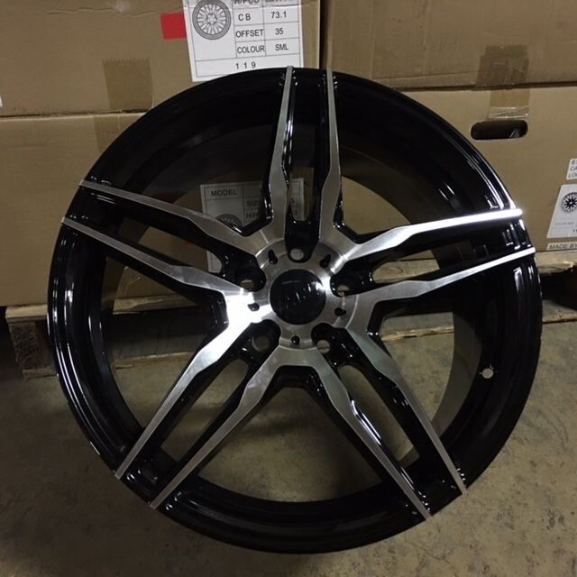 18" A1 STYLE BLACK MACHINE WHEELS RIMS FITS TOYOTA CAMRY AVALON ...