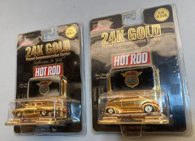 Lot of 2 HOT ROD 24k Gold Plated (Racing Champions) *New. | eBay