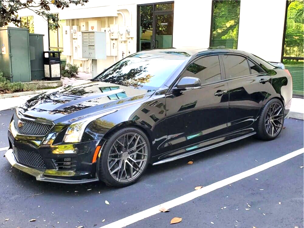 20” AG M520r GRAPHITE METALLIC WHEELS RIMS FOR CADILLAC CTS CTS-V SEDAN ...