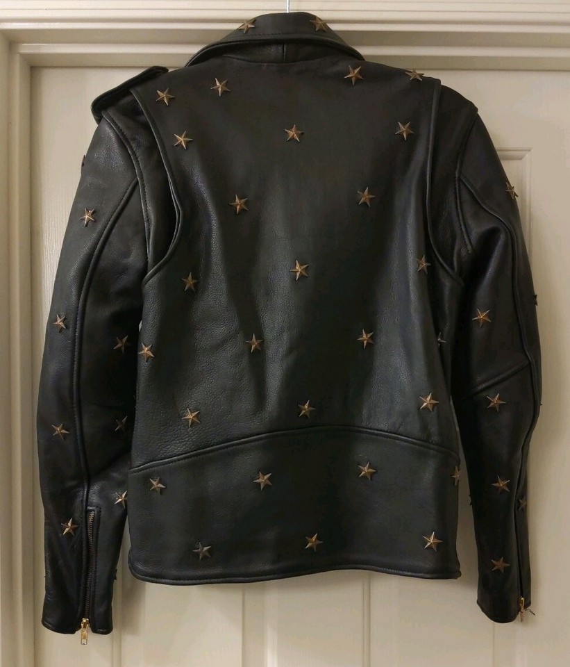 $900 Understated Leather x Free People Exclusive Brass Star Studded ...