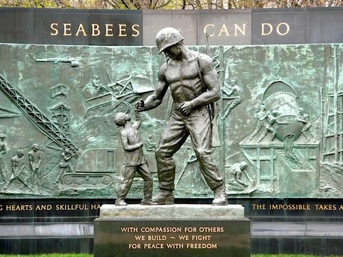 SEABEE COMBAT WARFARE SPECIALIST OFFICER REGULATION BADGE PIN DEVICE US ...