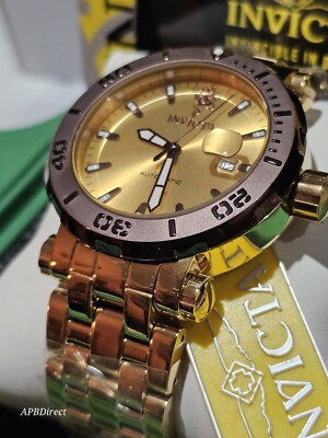 Invicta - SEA BASE - Gold Plated Limited Edition of 1000 - Automatic ...