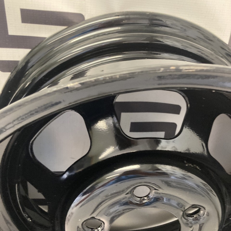 2 Basset Racing DOT-Approved Black Powdercoat Street Legal Wheels 57RF2 ...