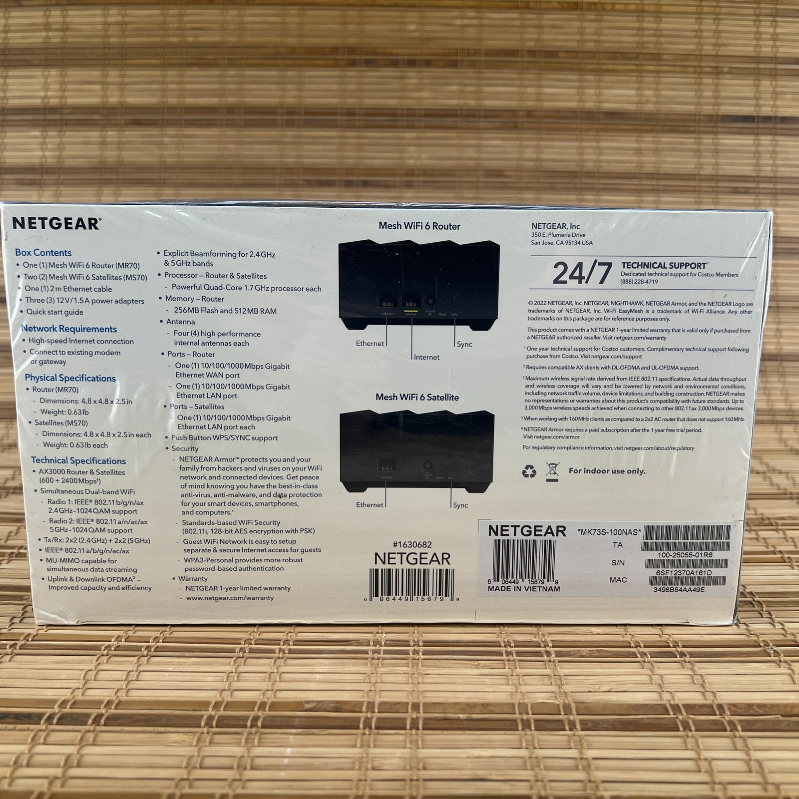 New NetGear Nighthawk AX3000 WiFi 6 Dual Band Mesh Router System 3 Pack ...