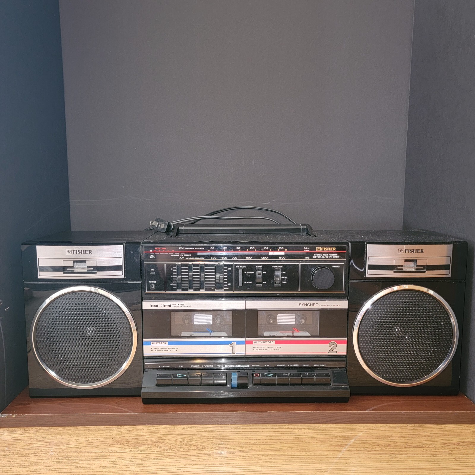 Fisher PH-W702 Vintage Boombox | High Speed Dubbing | Sequential Play ...