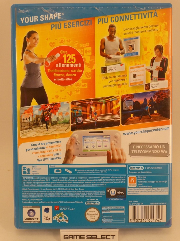 Your Shape Fitness Evolved nintendo Wii U Wiiu pal - Original Complete ...