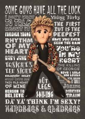 Inspired by Rod Stewart Card Blank inside Birthday NOT 3D | eBay UK