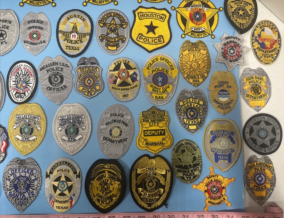 Lot Of 80 Texas Police SHERIFF ISD CONSTABLE ETC. Patches Nice Lot | eBay