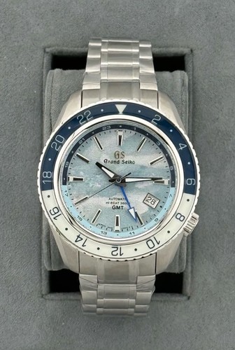 Seiko Mod GMT Grand Seiko Homage Watch with Luminous Bezel 44mm | eBay