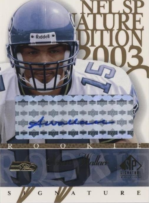 2003 SP Signature Edition - Signature Seneca Wallace #SW Blue Ink (AU ...