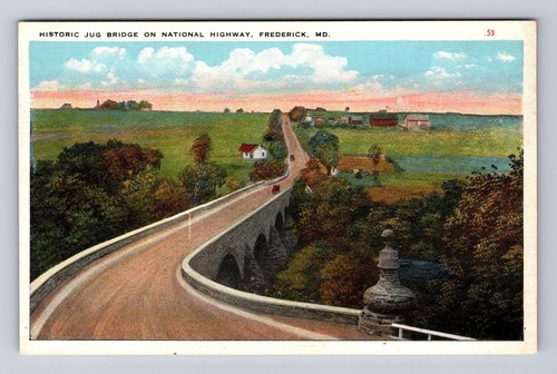 Frederick MD-Maryland, Historic Jug Bridge, National Highway Vintage ...