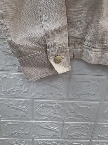 New J. McLaughlin Long Sleeve Button Up Willow Linen Jacket Size Medium | eBay