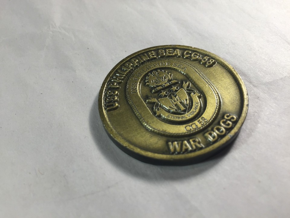 US Navy Challenge Coin -USS Philippine Sea CG-58 "War Dogs" | eBay