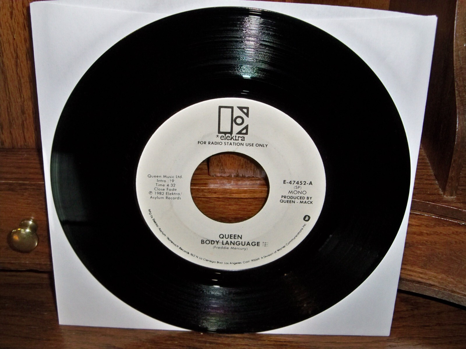 Queen-Body Language-Promo-45 RPM Record | eBay