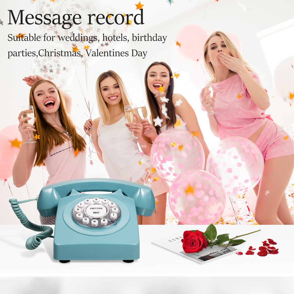 Audio Message Book Retro Voice Record Wedding Phone Customized w ...