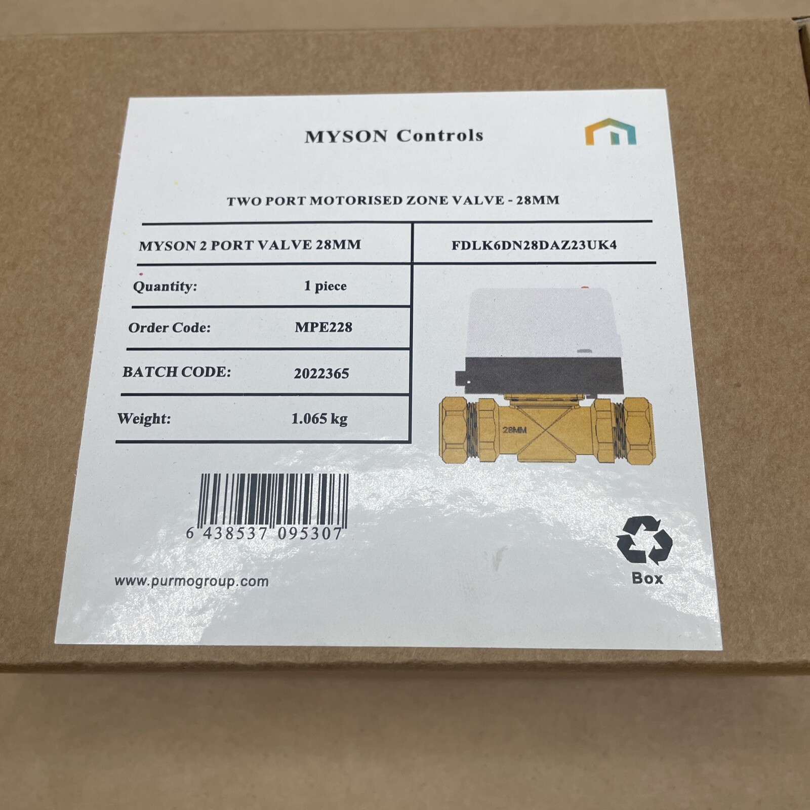 MYSON+Power+Extra+28mm+2-Port+Motorised+Valve for sale online | eBay