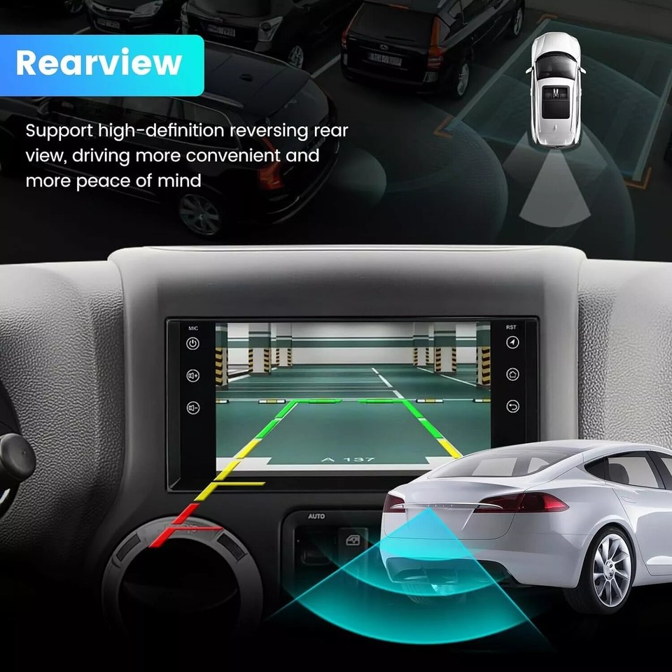 For Jeep Wrangler 2007-2017 Android13 Car Radio FM GPS Navi Music ...