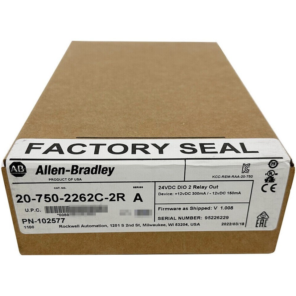 New Factory Sealed 20-750-2262C-2R SER A PowerFlex 750 24V DC IO Option ...