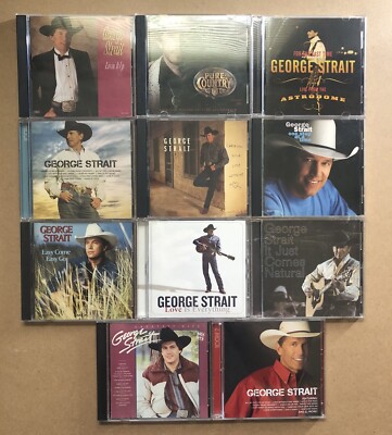 George Strait 11 CD Lot Livin It Up Carrying Your Love With Me Love ...