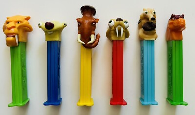 ICE AGE Pez Dispensers - MANNY-SID-DIEGO-SCRAT-MAMMA-DINO | eBay