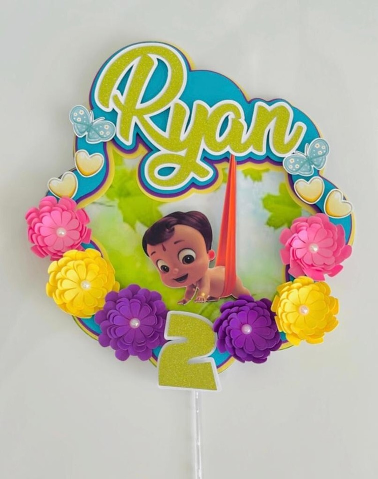 Personalized Mighty Little Bheem Cake Topper | eBay