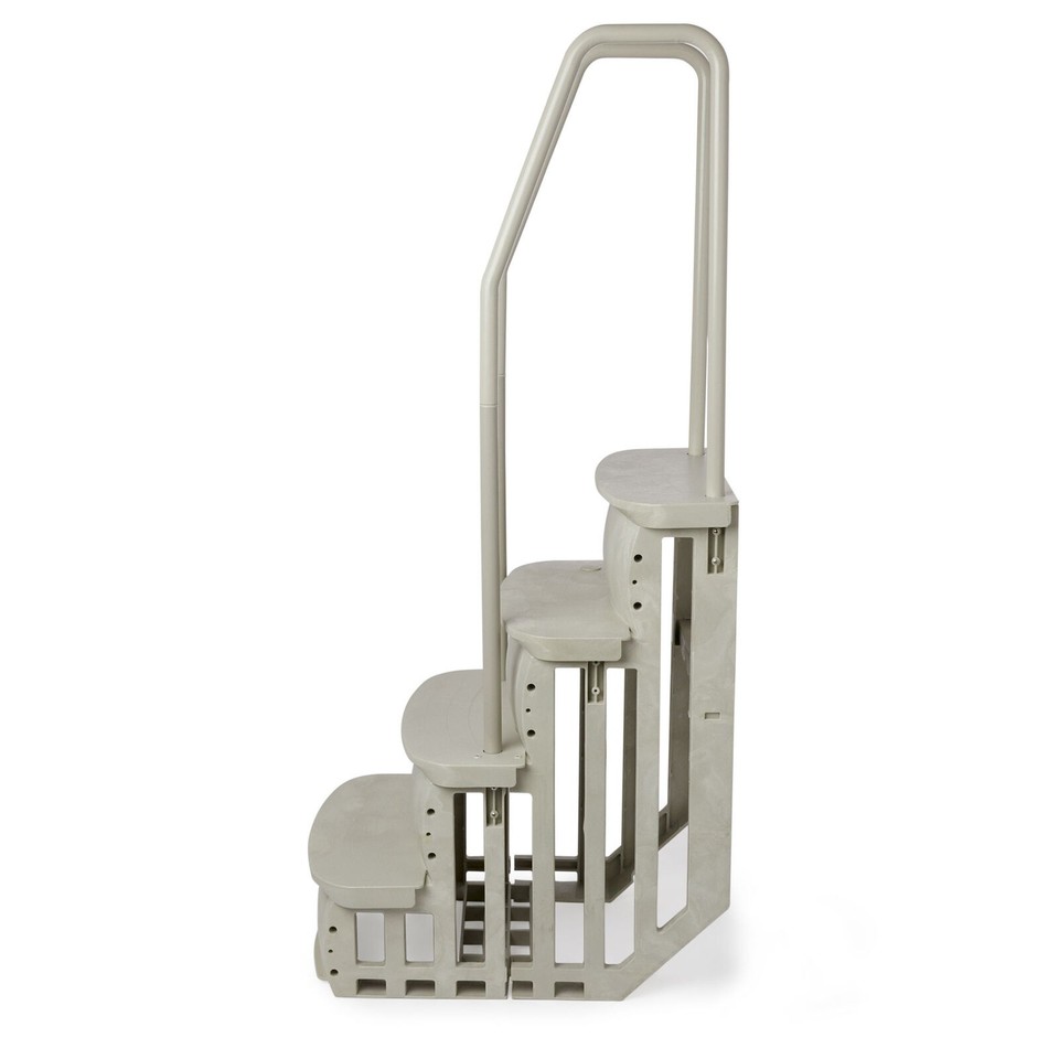 Main Access iStep Above Ground Swimming Pool Deck Entry Steps Ladder | eBay