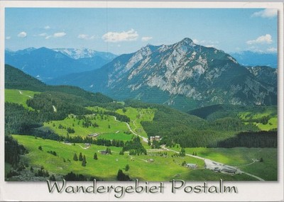 Wandergebiet Postalm Austrian Alpine Postcard 4x6 Stamped | eBay