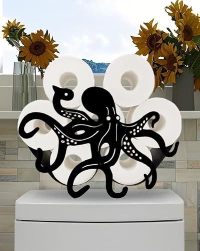 Unique Octopus Toilet Tissue Holder,Animal Paper F Unique Octopus | eBay UK