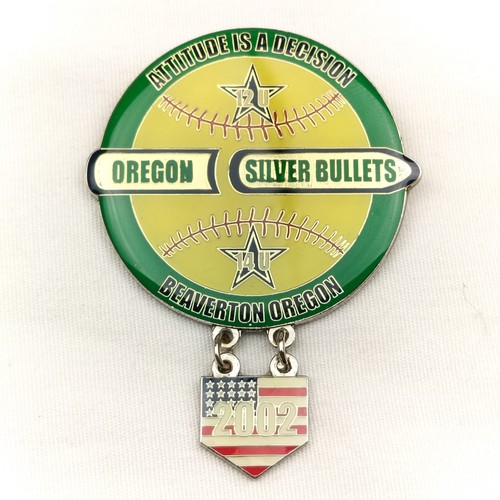 Oregon Silver Bullets Beaverton Softball Pin Button Vintage 2002 | eBay