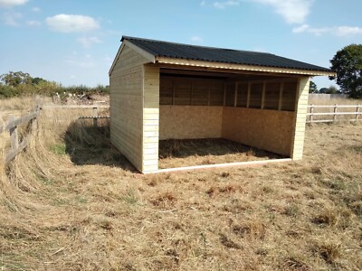 12ft X 16ft Animal Horse Field Shelter Mobile or Static 25mm Cladding ...