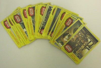 Star Wars Vintage Yellow Trading Cards Series 3, 30 Trading Cards ...