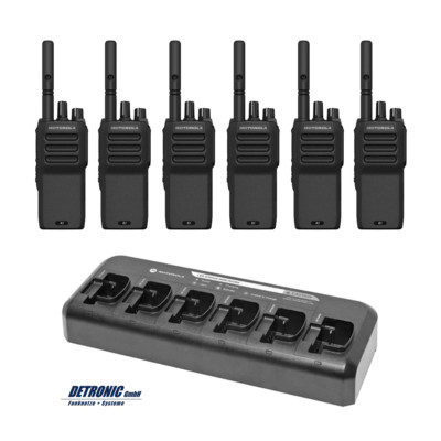 Motorola 6er Set Handfunkgeräte R2 + 6-Fach-Ladegerät PMLN6598a | eBay.de