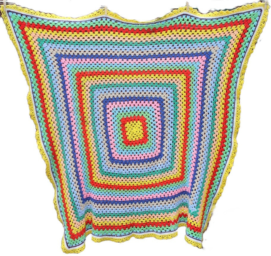 Preloved Handmade Crochet Knee Rug | eBay